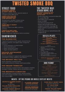 Menu | Twisted Smoke BBQ